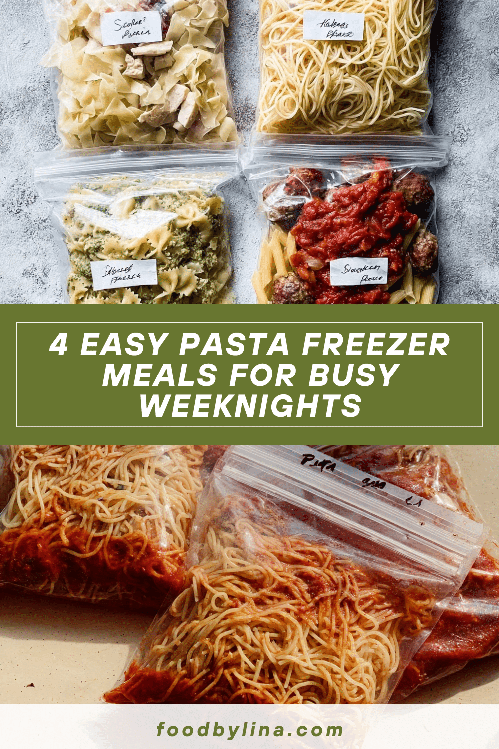 Four Easy Pasta Freezer Meals: Quick, Flavorful Dinner Ideas