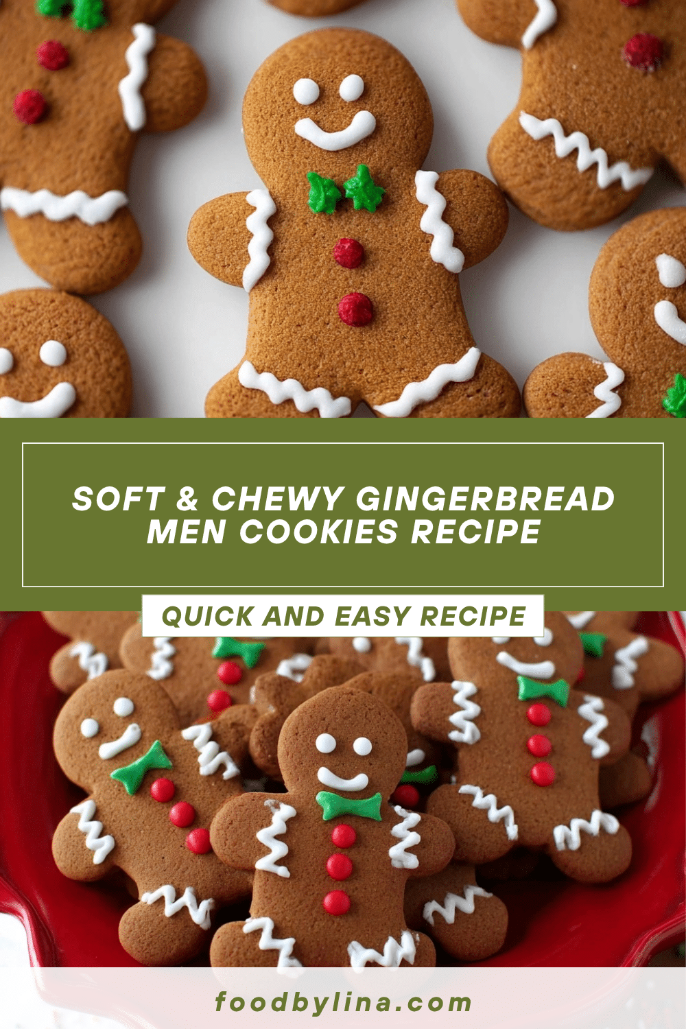 Soft & Chewy Gingerbread Men Cookies That Melt in Your Mouth