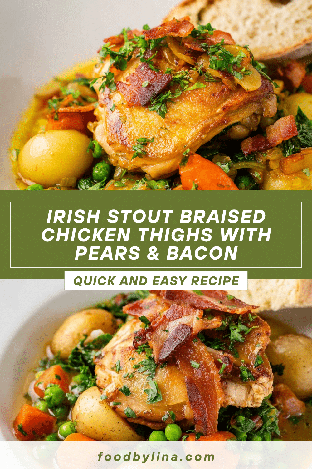 Irish Stout Braised Chicken Thighs: Rich, Tender & Comforting