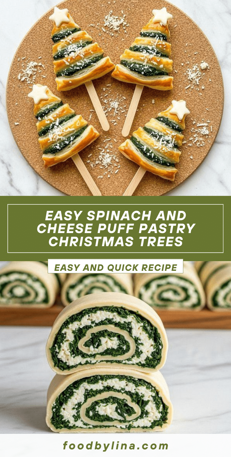 Spinach and Cheese Christmas Tree Appetizer | Festive Holiday Snack