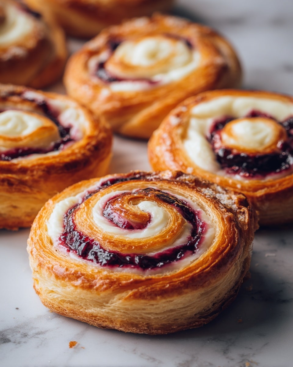 Sourdough Discard Raspberry Cream Cheese Danish – Irresistible & Easy