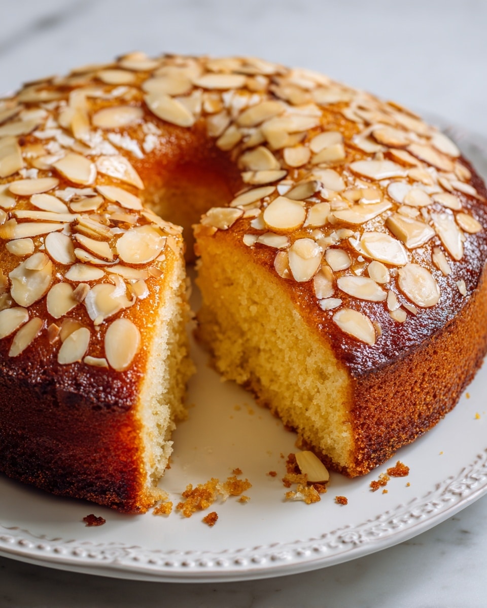 Almond Honey Semolina Cake - Irresistibly Moist & Fragrant